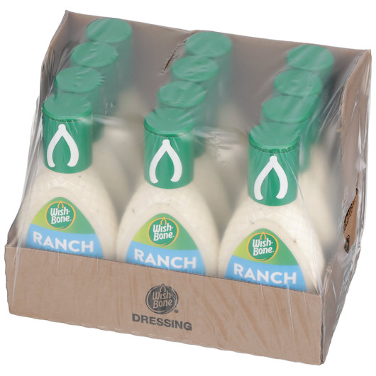 Wish-Bone Ranch Dressing, 8 Fluid oz, 12/Case