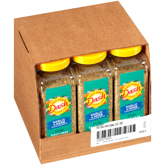 Dash Garlic and Herb Salt Free Seasoning Blend, 21 Ounces, 6 Per Case