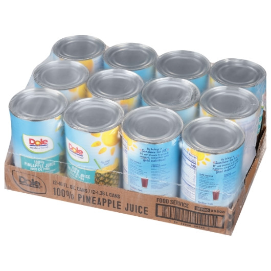 Dole Pineapple Juice, 46 Fluid Ounce, 12 Per Case