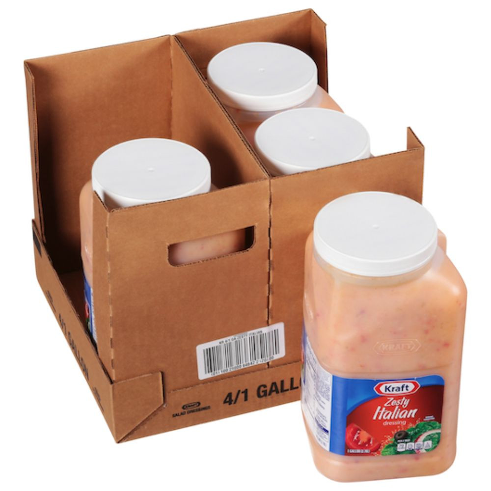 Kraft Zesty Italian Dressing Bulk, 1 Gallon, 4 Per Case