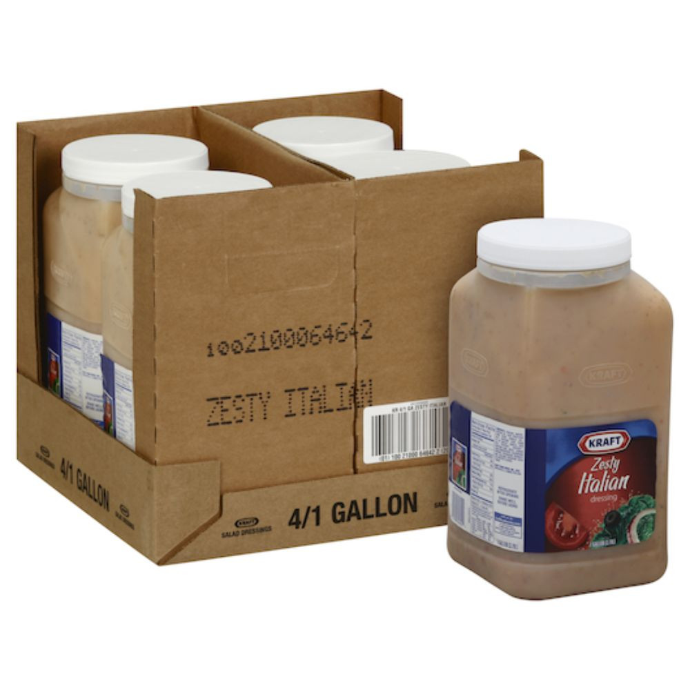 Kraft Zesty Italian Dressing Bulk, 1 Gallon, 4 Per Case