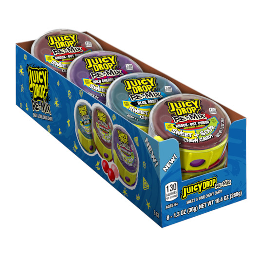 Juicy Drop Remix Sour Chewy, 8 Count, 24 Per Case