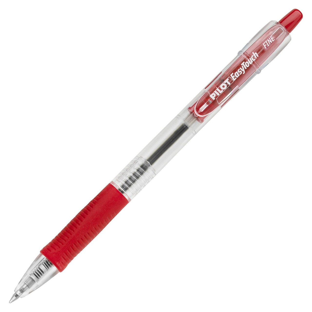 Pilot EasyTouch Retractable Pen, Red - 12 Pack