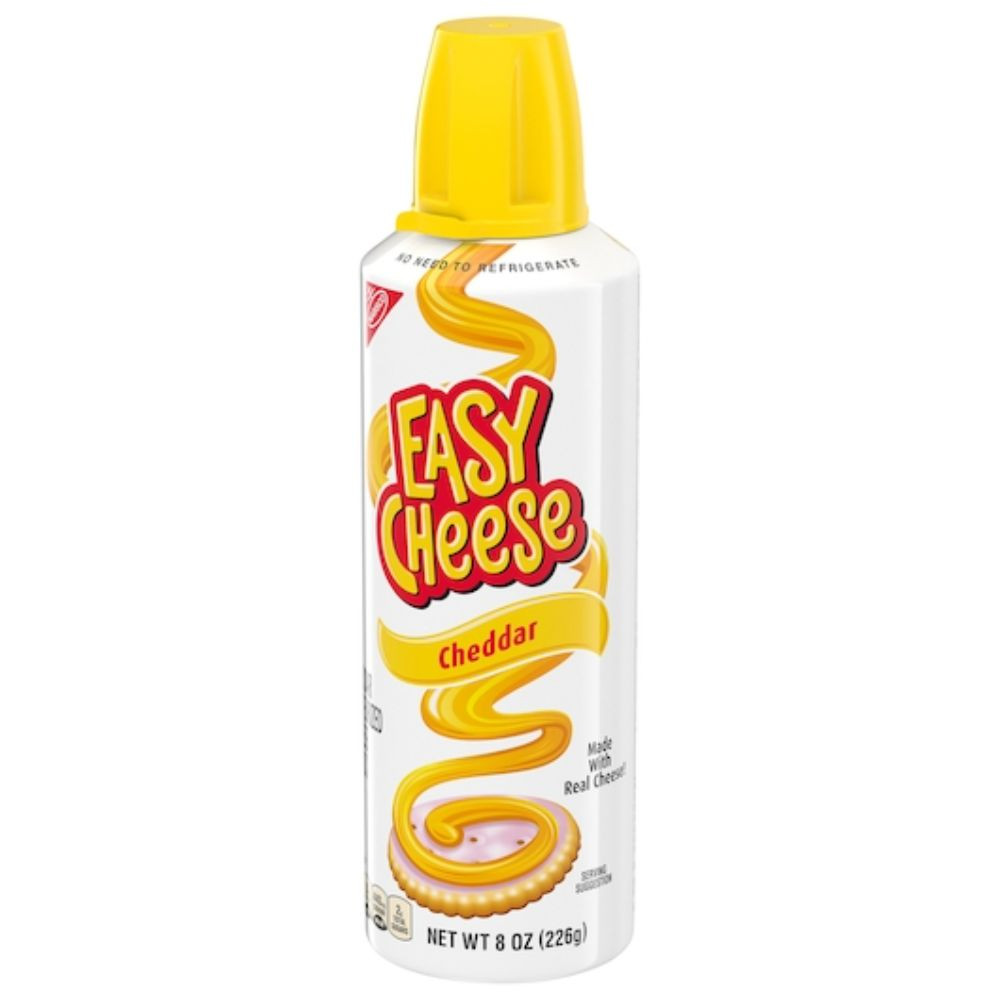 Easy Cheese Cheddar, 8 Ounce, 12 Per Case
