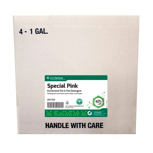 U.S. Chemical Liquid Special Pink Detergent, 1 Gallon, 4 Per Case