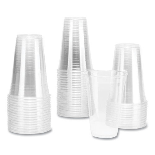Karat PET Plastic Cups, 20 Oz, Clear, 1,000/carton
