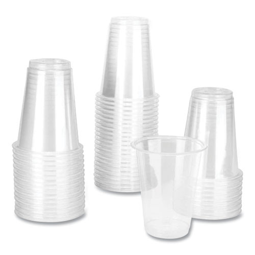 Karat PET Plastic Cups, 7 Oz, Clear, 1,000/carton
