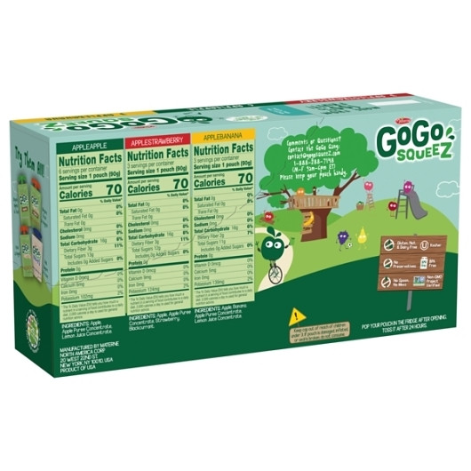 Gogo Squeez Applesauce Variety Pack, 12 Per Box, 6 Per Case