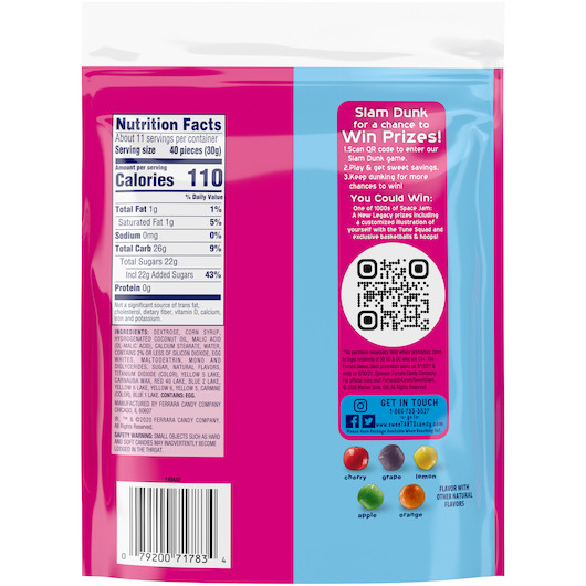 Sweetarts Gummy and Chewy Candy, 72 Count, 1 Per Case