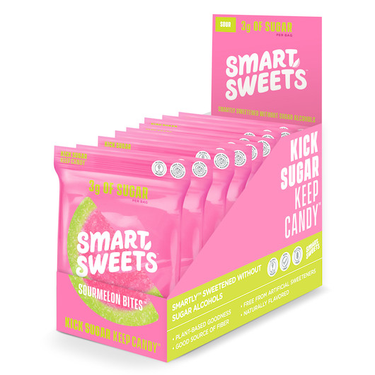 Smartsweets Sour Watermelon Gummy Candy, 1.8 Ounce, 12 Per Box, 6 Per Case