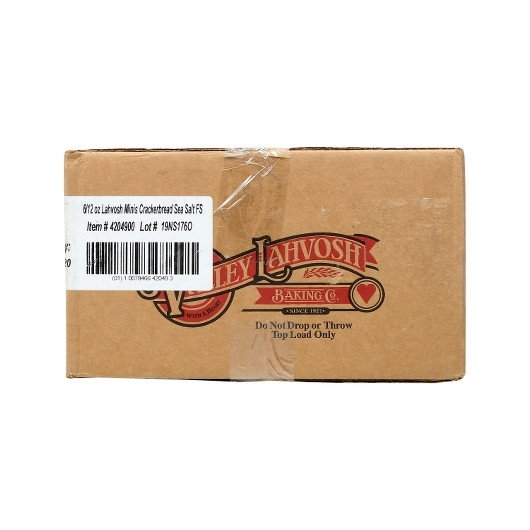Valley Lahvosh Crackerbread Mini Sea Salt, 12 Ounces, 6 Per Case