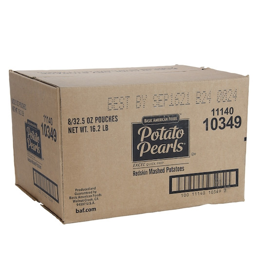 Basic American Foods Potato Pearls Excel Redskin Mashed Potato, 32.6 ...