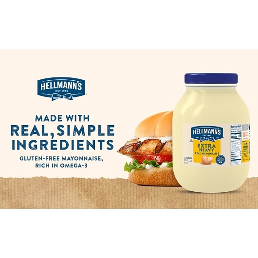 Hellmann's Extra Heavy Mayonnaise, 1 Gallon, 4 Per Case