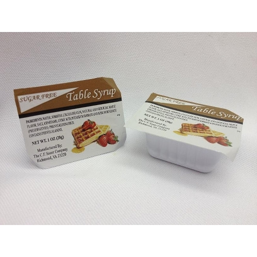 Sauer Sugar Free Table Syrup, 1 Ounce, 100 Per Case