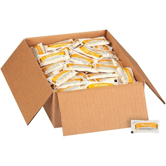 Portion Pac Mustard Packet, 5.5 Gram, 200 Per Case