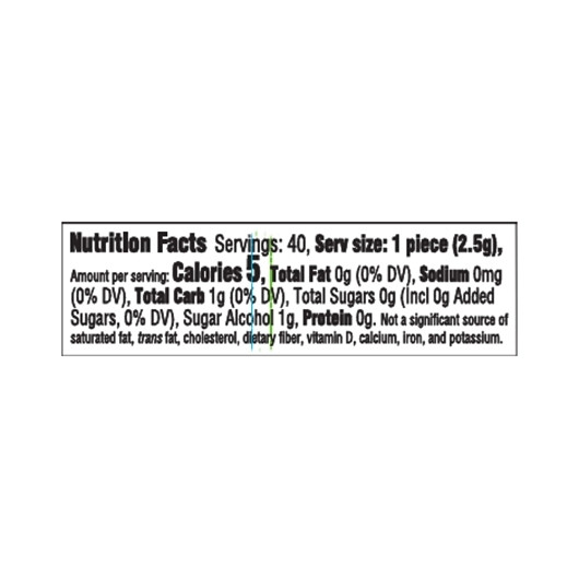 Trident Vibes Tropical Gum, 40 Count, 6 Per Box, 4 Per Case
