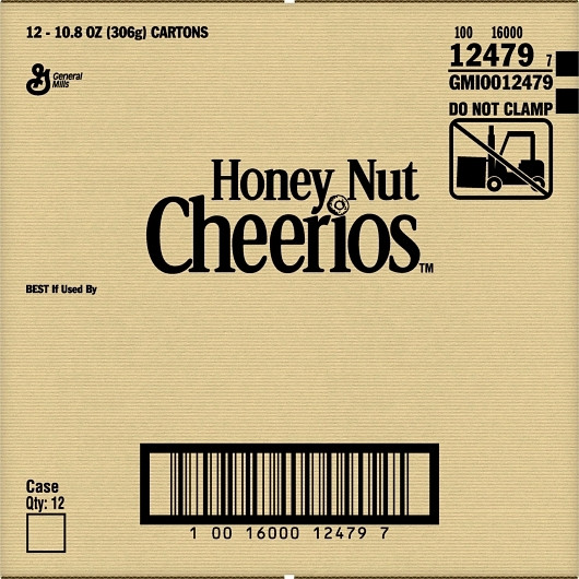 Cheerios Gluten-Free Honey Nut Cereal, 10.8 Ounce, 12 Per Case