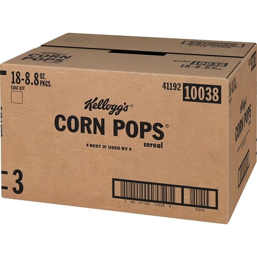 Kellogg's Corn Pops Original Cereal Box, 8.8 Ounce, 18 Per Case