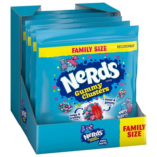 Nerds Very Berry Gummy Clusters Stand Up, 18.5 Ounce, 5 Per Case