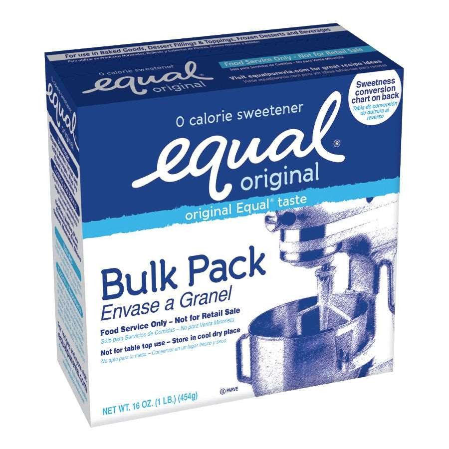 Equal Original Bulk Pack Sweetener, 16 oz, 6 Packs Per Case
