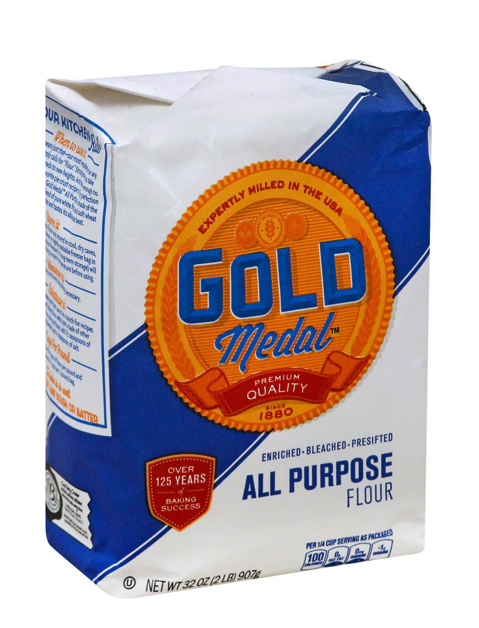 Gold Medal Enriched Bleached Pre-Shifted All Purpose Flour, 2 Pounds ...
