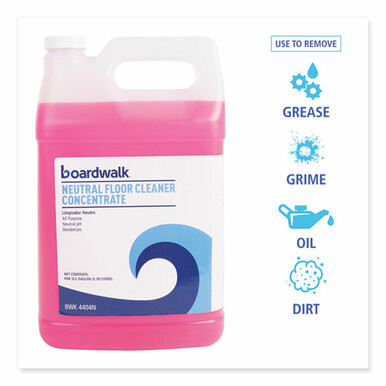 Boardwalk Neutral Floor Cleaner Concentrate, Lemon Scent, 1 Gal Bottle ...