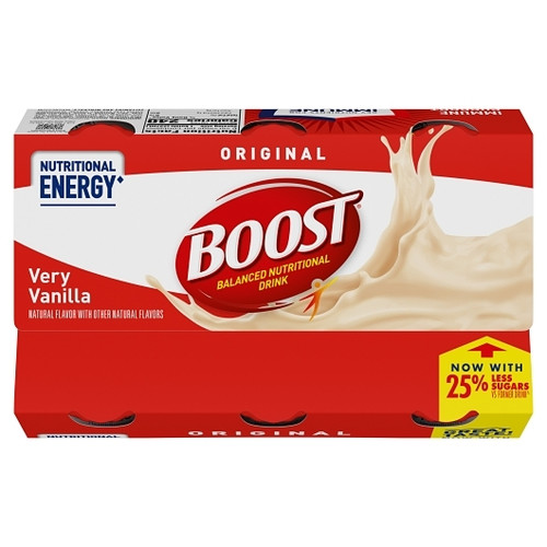 Boost Original Very Vanilla Nutritional Drink, 8 Fluid Ounce, 6 Per Box ...