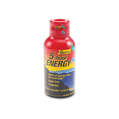 Energy Drink, Berry, 1.93oz Bottle, 12/pack