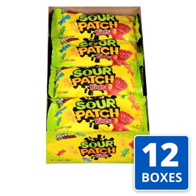Sour Patch Kids Gummy Candy Bag, 2 Ounce, 24 Per Box, 12 Boxes Per Case