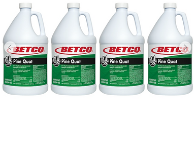 Betco Disinfectant, Pine Quat, PH Neutral, 1 Gallon, 4 Count