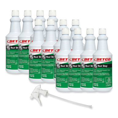 The Betco Rest Stop Ready-To-Use, Acid-Free Restroom Cleaner, 32 Oz, 12 ...