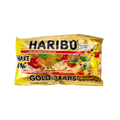 Haribo Share Bag Goldbears Confectionery Gummy Candy, 3.5 Ounce, 18 Per ...