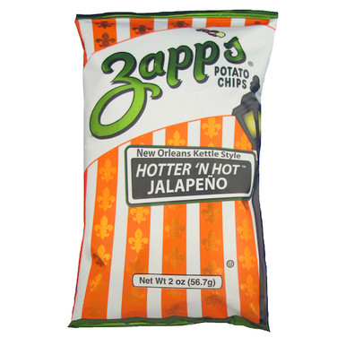 Zapp's Potato Chips Jalapeno Chips, 2 Ounces, 25 Per Case