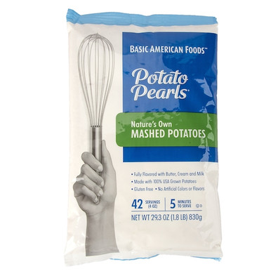 Basic American Foods Potato Pearls Natures Own's Mashed Potatoes, 29.3 ...