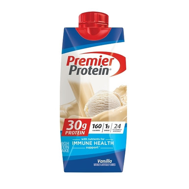 Premier Protein Vanilla Protein Shake, 11 Fluid Ounce, 12 Per Case