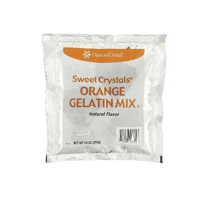 Sweet Crystals Gelatin Orange, 10 Ounces, 12 Per Case