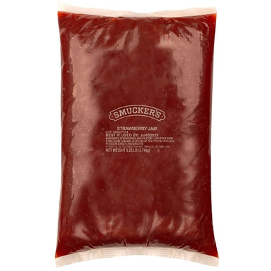 Smucker's Strawberry Jam Bulk Pouch, 8.25 Pound, 4 Per Case