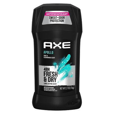 Axe Men's 48 Hour Apollo Anti-Perspirant Deodorant, 2.7 Ounce, 12 Per Case