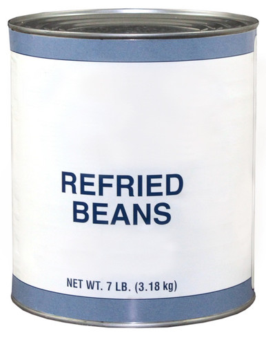 Commodity Refried Beans With Lard, 10 Pounds, 6 Per Case