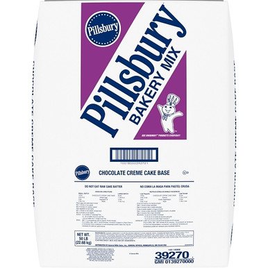 Pillsbury Chocolate Cake Mix, 50 Pound, 1 Per Case