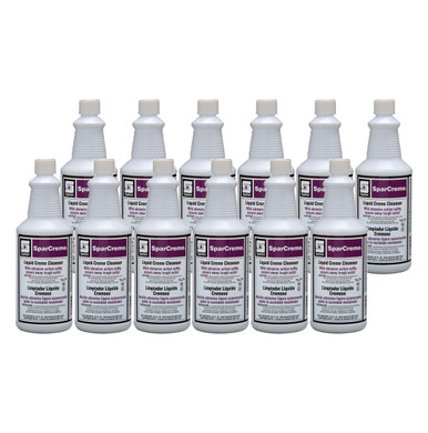 Spartan Sparcreme Liquid Creme Restroom Cleaner, Lime Scent, 1 Quart ...