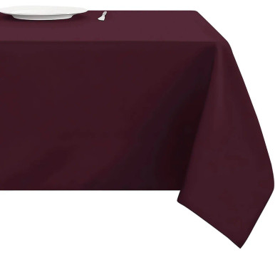 Oxford Burgundy Square Table Linen - 54" x 54", 1 Dozen