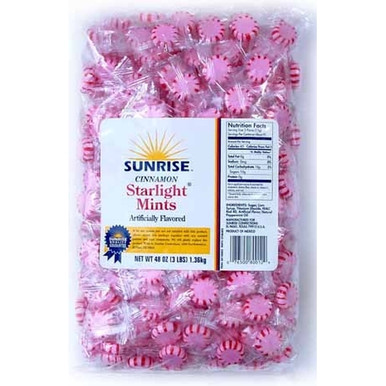 Sunrise Cinnamon Starlight Mints, 3 Pounds, 8 Per Case