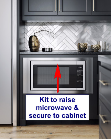 Microwave riser stand store