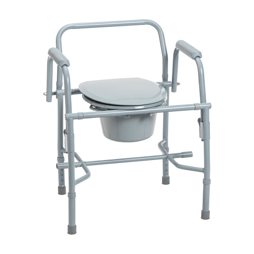 Drop Arm Bedside Commode | Drive Medical | Steel
