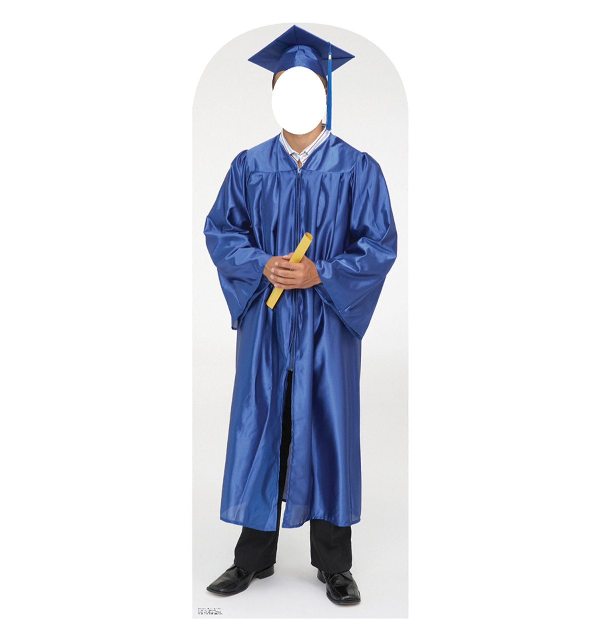 Life-size Male Graduate Blue Cap and Gown Cardboard Standup | Cardboard ...