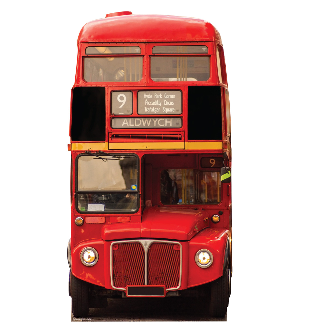 Old London Bus Life-Size Cardboard Cutout