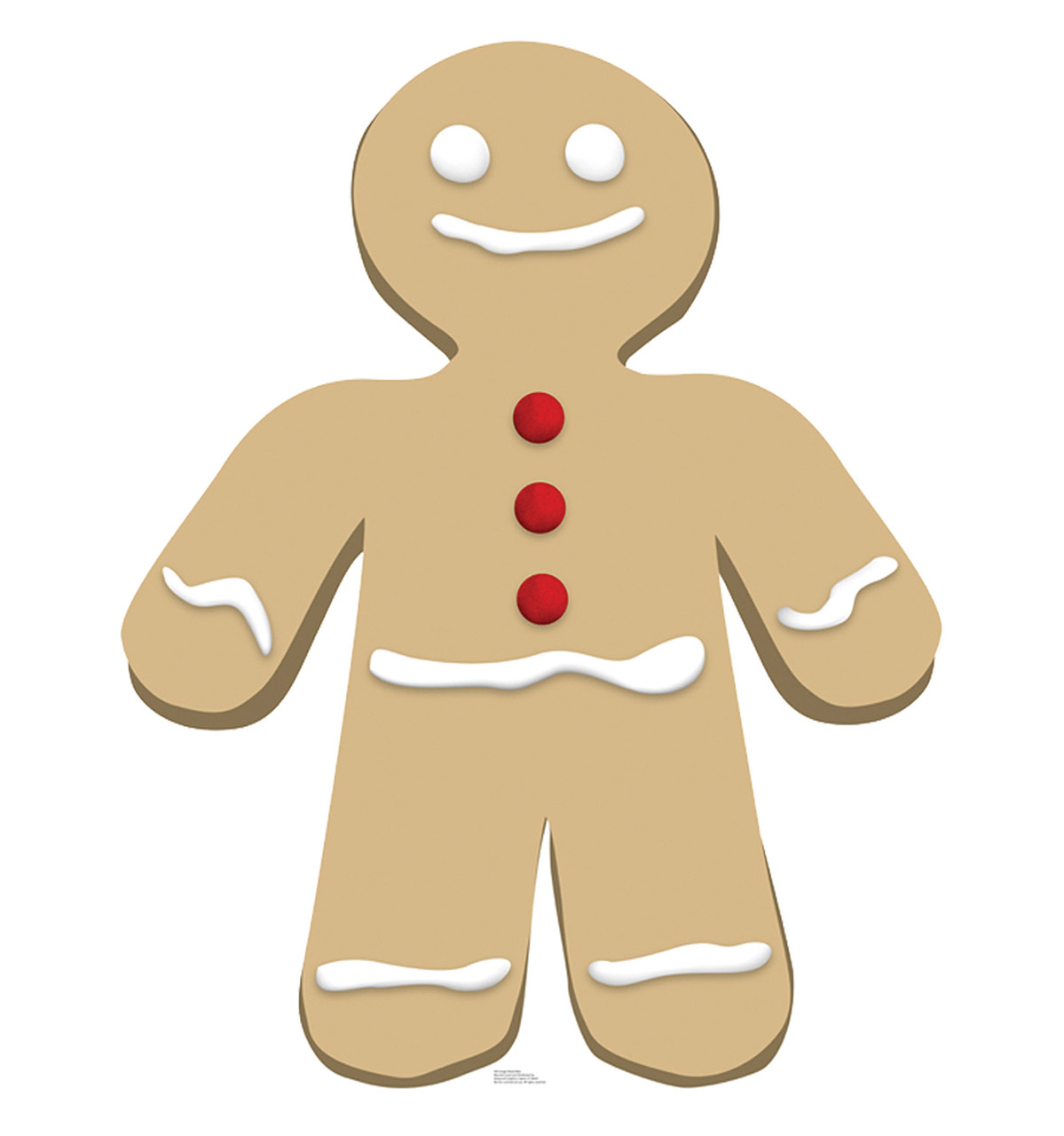 Life-size Ginger Bread Man Cardboard Cutout | Cardboard Cutout