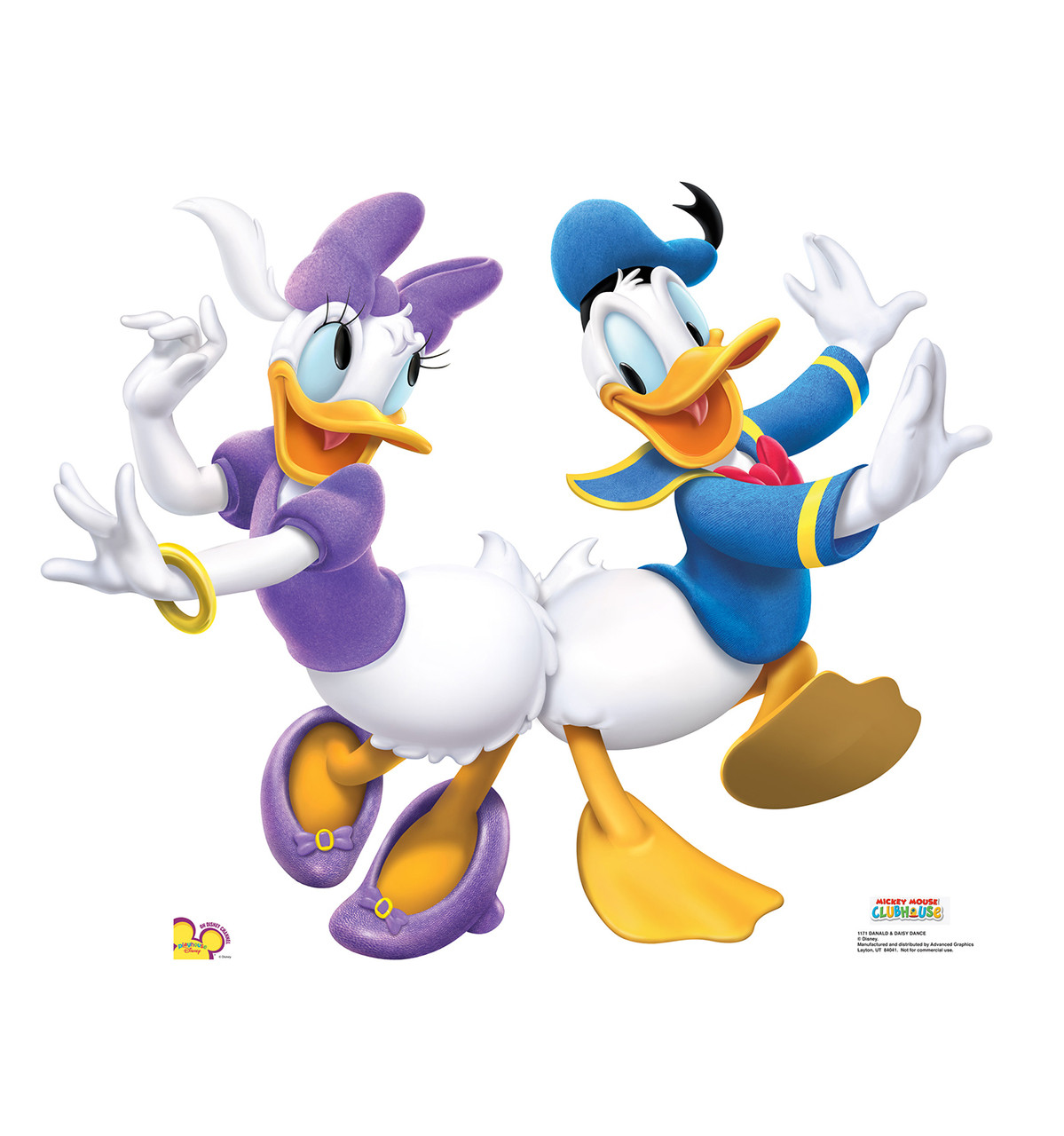 Life-size Donald Duck & Daisy Dancing Cardboard Standup | Cardboard Cutout