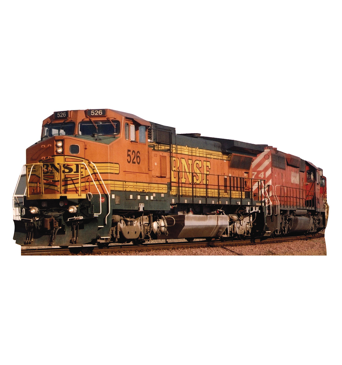 Life-size BNSF 526 train Cardboard Standup | Cardboard Cutout